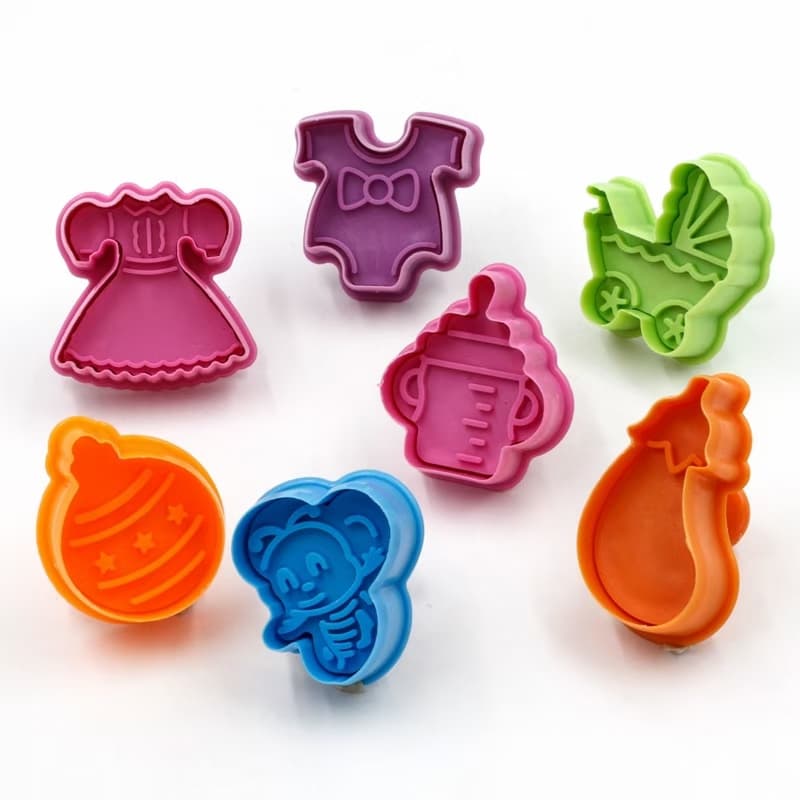 Push-type Cookie Cutter | Hand Press Stamp Biscuit and Cookie Cutter ...