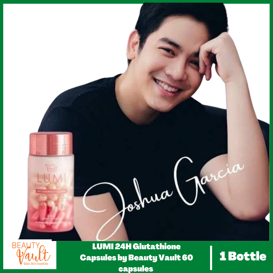 LUMI 24H Glutathione Capsules by Beauty Vault 60 capsules ( 1 Bottle ...