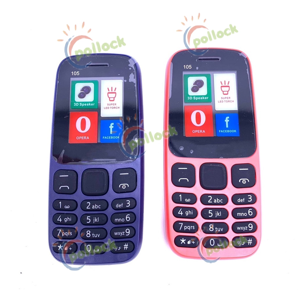 COD 1.77 Dual Sim Basic Phone 105 Model for call and text with MP3 MP4 ...