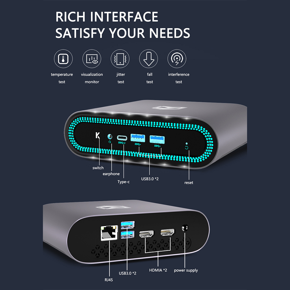 KUU Mini PC Mingar 3 สำนักงาน AMD Ryzen 7 3750H 8GB 16GB DDR4 RAM 512GB ...