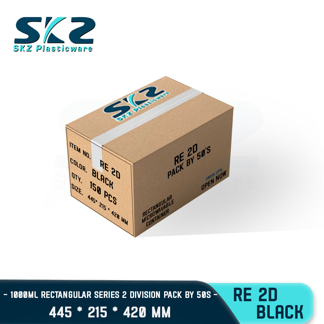 SKZ BENTO BOX RE 2 DIVISION 1BOX [RE 2D] ENVIRONMENTAL FRIENDLY FOOD ...