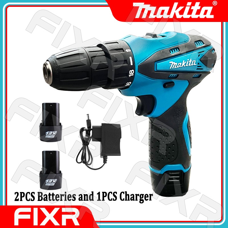 Makita Portable Cordless Screwdriver Drill Tool Set Rechargeable Hand ...