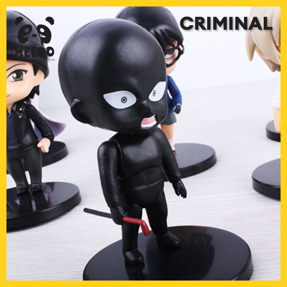 MEEBO Anime Chibi Figure: Detective Conan Criminal Chibi Culprit ...