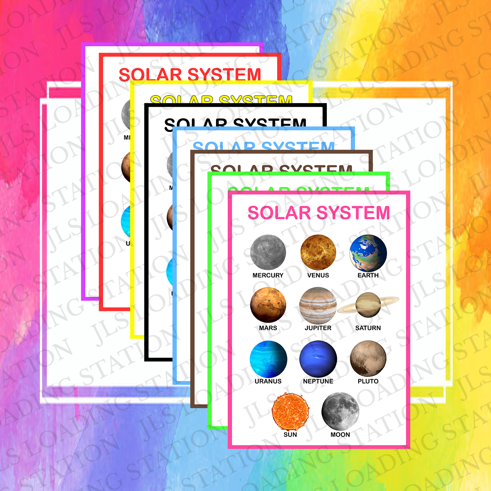 EDUCATIONAL CHARTS SOLAR SYSTEM (LAMINATED) A4 SIZE | Lazada PH
