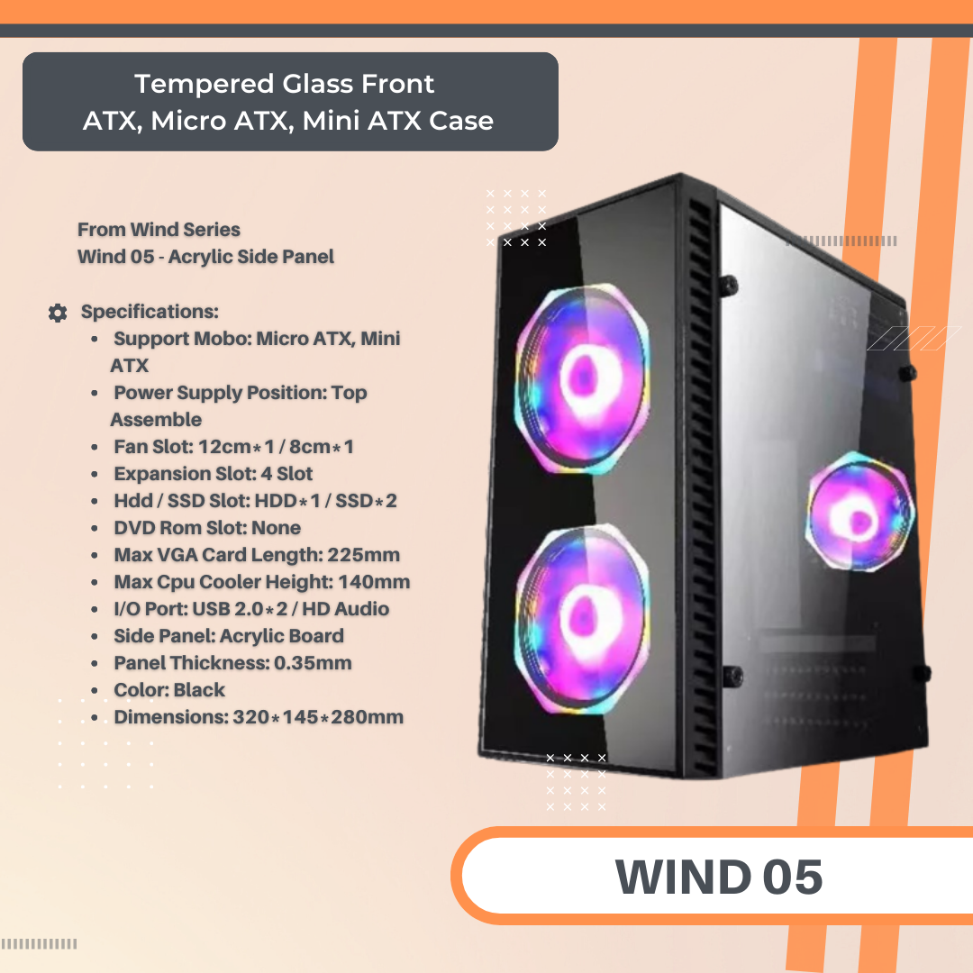 Casing | INPLAY | Meteor 01 | Wind 01 | Wind 05 | Esport 06 | ATX ...