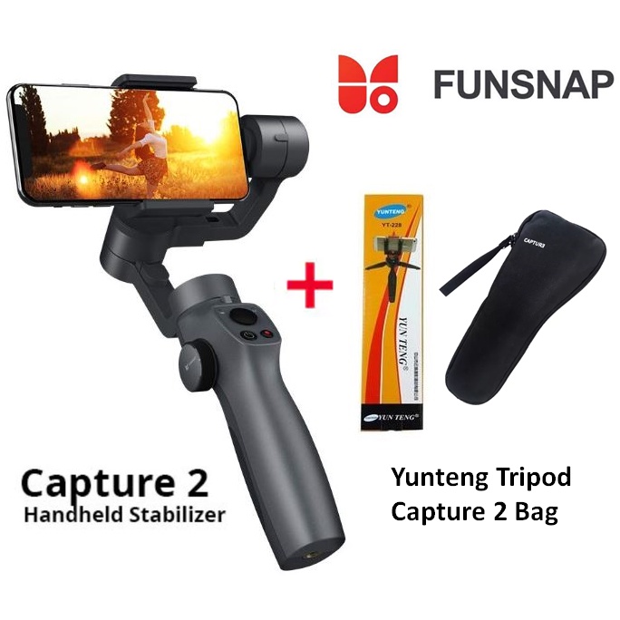 FUNSNAP Capture 2 3-Axis Handheld Gimbal Stabilizer Time Lapse Face ...