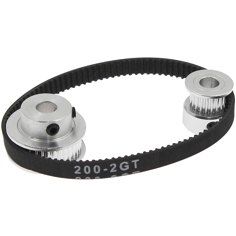 2 Sets GT2 Timing Belt Idler Pulley Aluminum Synchronous Wheel Kit for ...