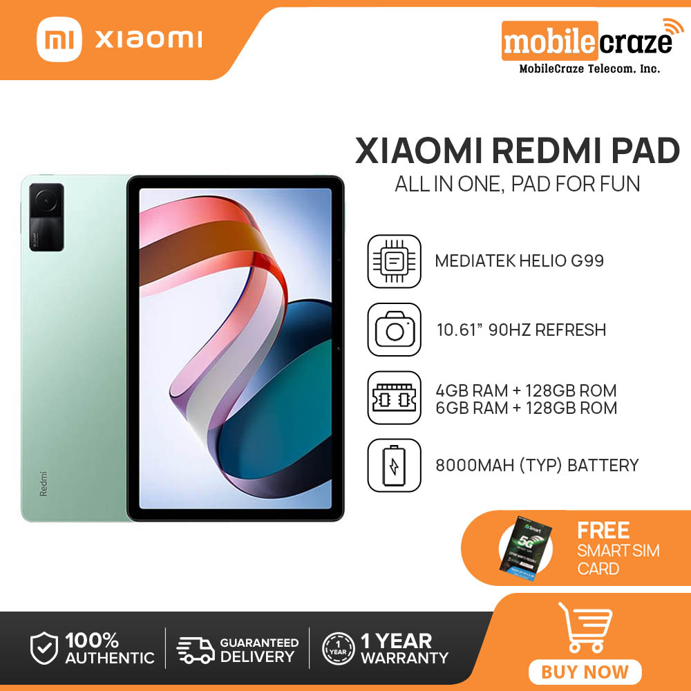 Xiaomi Redmi Pad Tablet | 4GB+128GB / 6GB+128GB | MTK Helio G99 | 90Hz ...