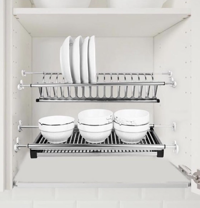 SKYCITY MKTG SUS304 Stainless Steel 2-Layer Hanging Dish Rack | Lazada PH