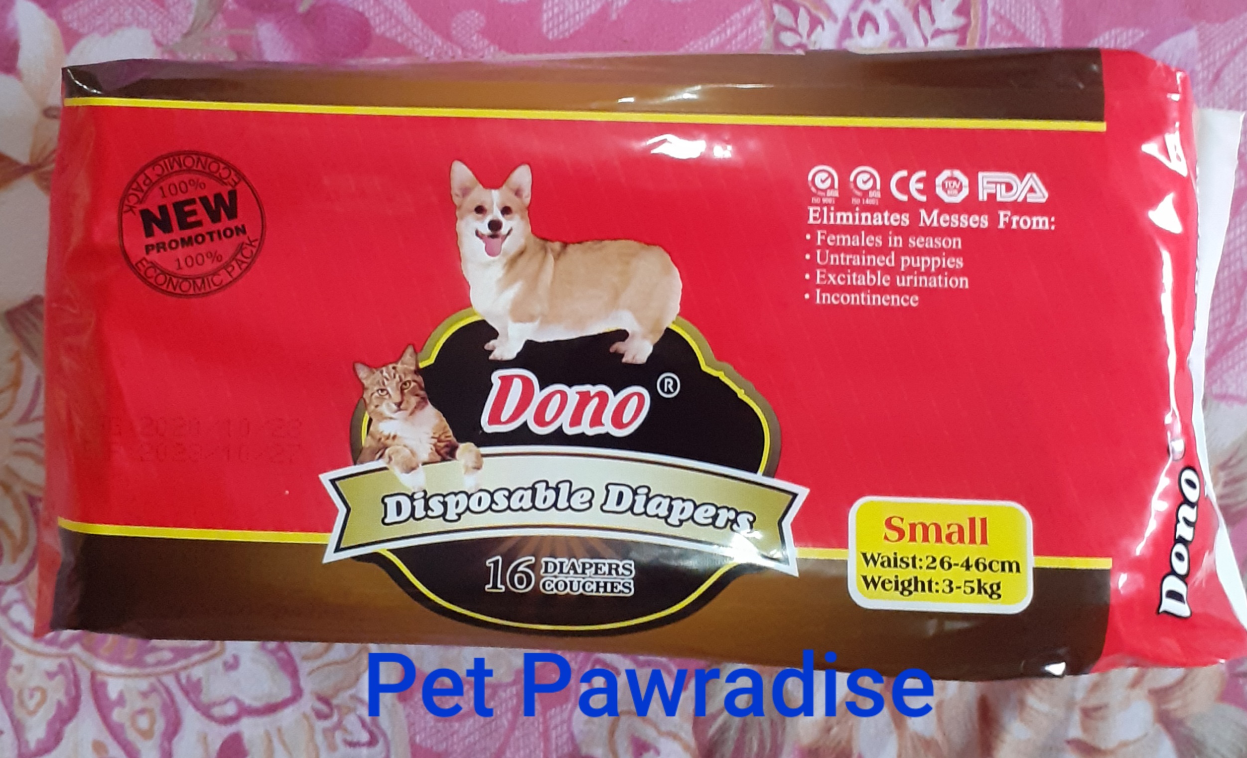 Dono Female Diaper Small (16pcs) | Lazada PH