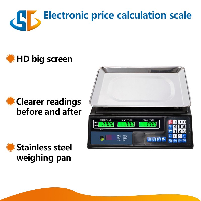 Electronic scale Price calculation scale Fruit scale Portable ...