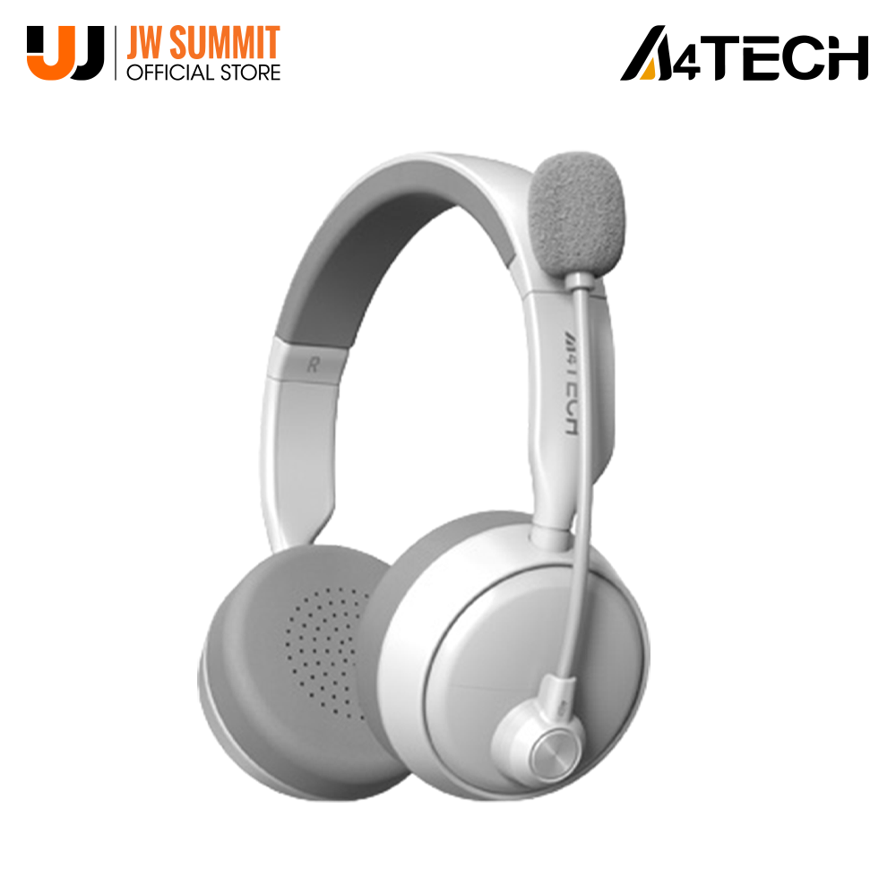 A4Tech BH230 Black/White Bluetooth v5.3 Advanced Noise Cancelling ...