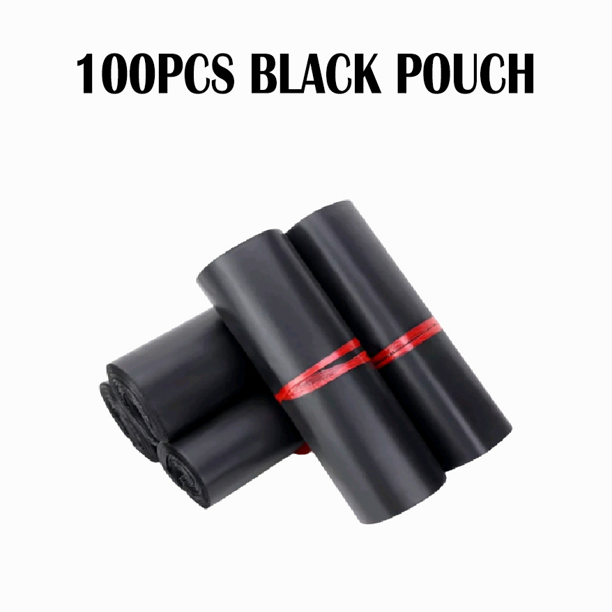 100Pcs Plain Black Pouch For Packaging XS, Small, Medium, Large, And XL ...