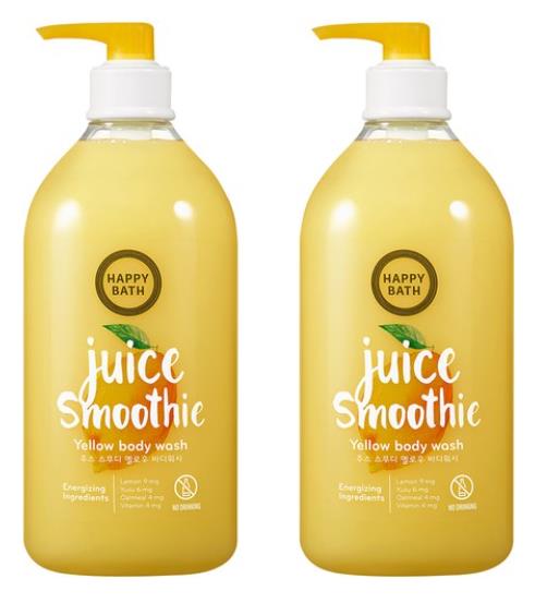 Happy Bath Juice Smoothie Yellow Body Wash 820g x 2pcs | Lazada PH