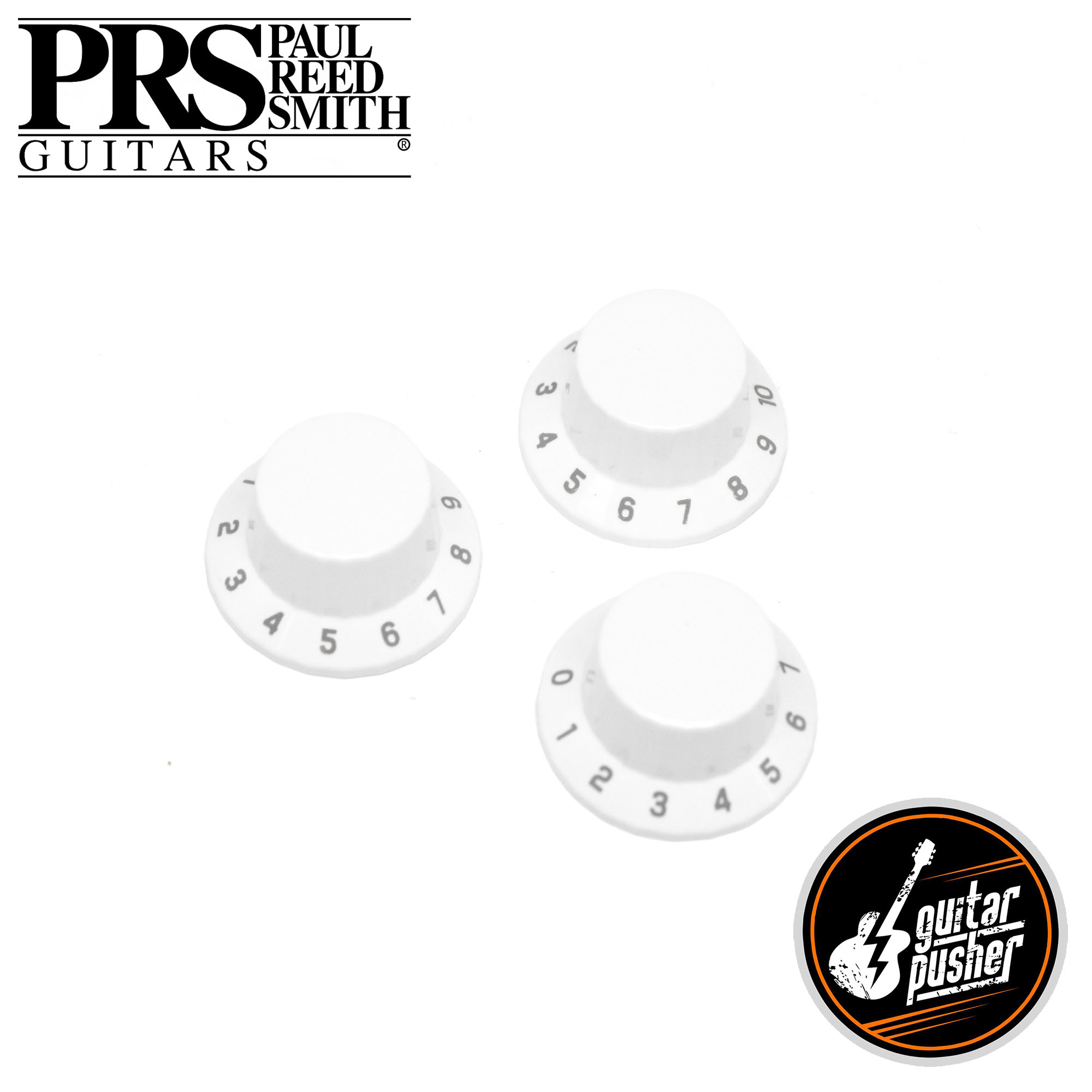 PRS Guitars Silver Sky Knob Set (White) Set of 3 | Lazada PH