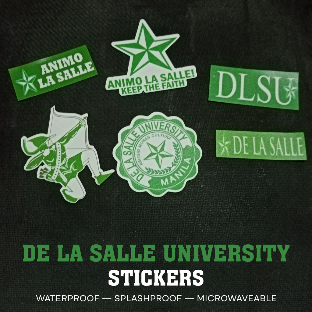 WATERPROOF SCHOOL INSPIRED STICKER PACK [DE LA SALLE UNIVERSITY ...