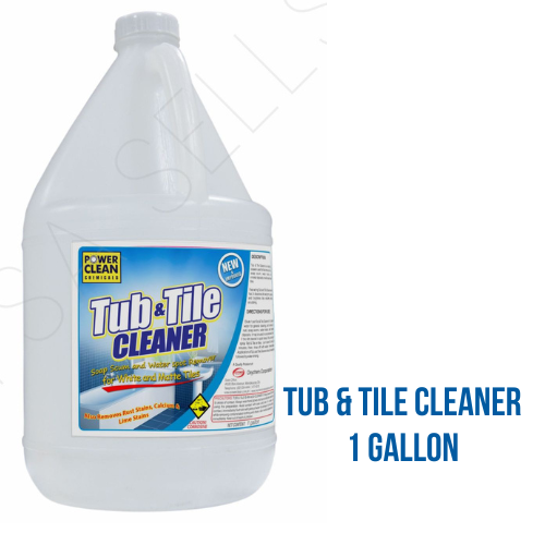 Heavy Duty Tub and Tile Cleaner 1 Gallon (Concentrated Restroom Toilet ...
