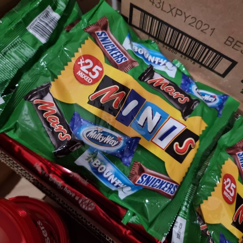 Mars Minis Assorted Chocolate 500g Mars Bounty Milkyway Snickers ...