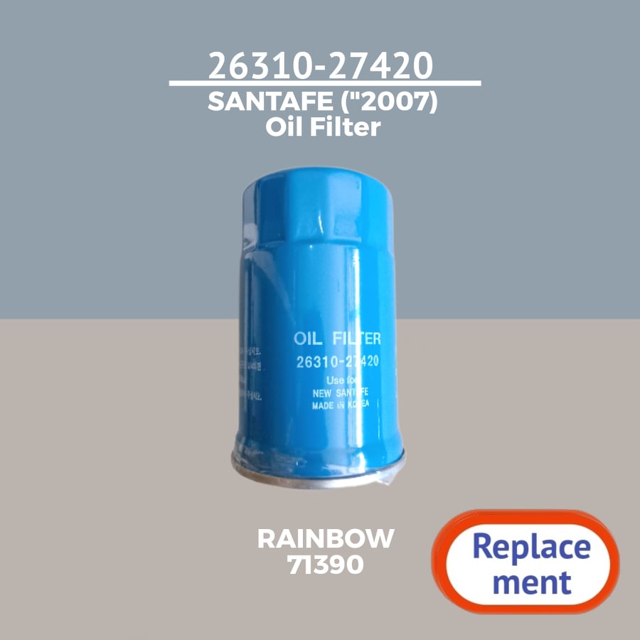 2631027420 Oil Filter for HYUNDAI Santafe ("2007) [Replacement] Part ...