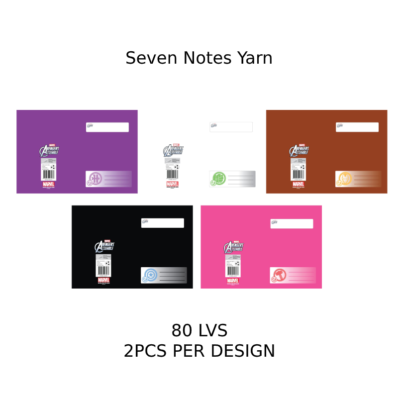 Seven Notes Yarn Notebooks Color Coded Character #2 (10pcs) | Lazada PH
