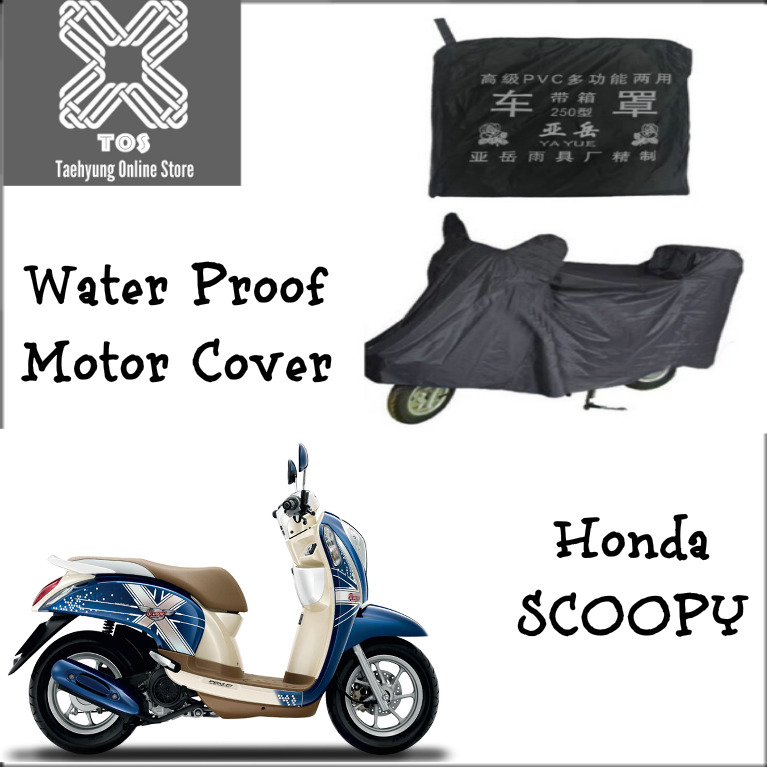 MOTOR COVER FOR Honda SCOOPY BLACK MOTORCYCLE COVER | Lazada PH