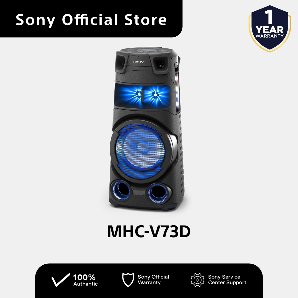 Sony MHC-V73D | V73 High-Power Audio System with Bluetooth® Technology ...