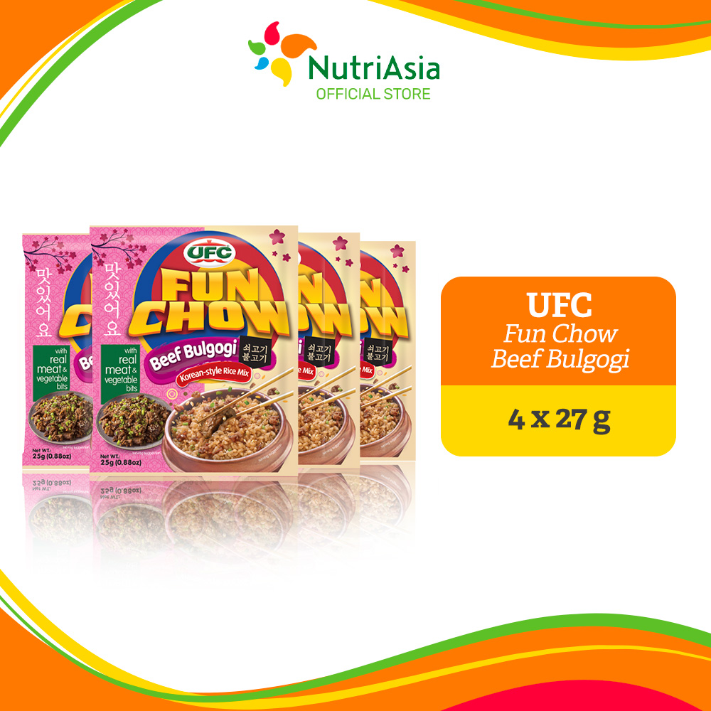 UFC Fun Chow Korean-Style Rice Mix Bulgogi 27g Bundle of 4 | Lazada PH