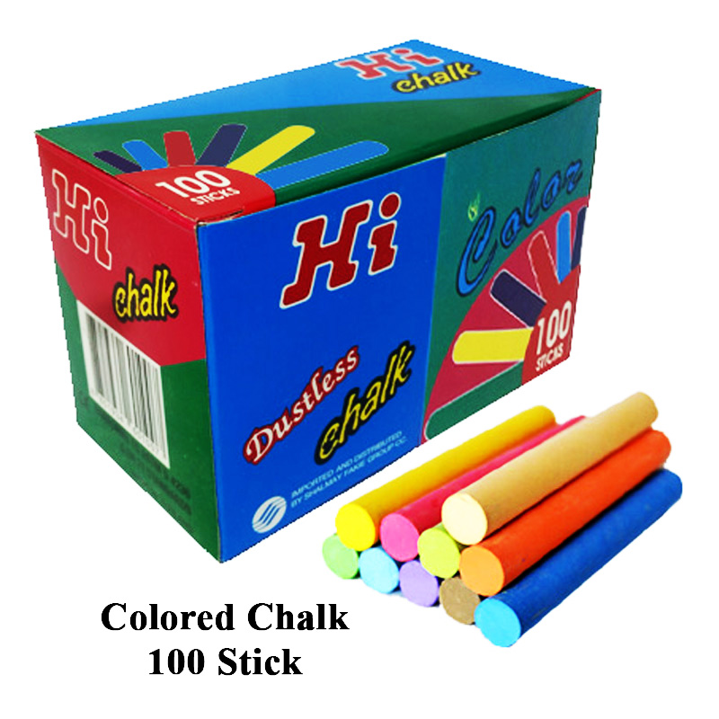 (Lt Stationery) High Quality School Dustless Chalk White and colored ...
