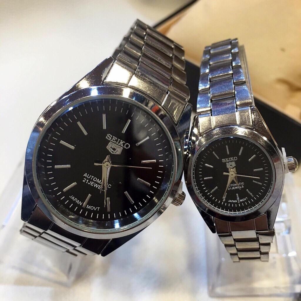 SEIKO 5 Waterproof COUPLE GOLD watch Buy 1 take 1 Original automatic ...