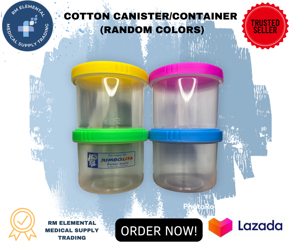 Cotton Cannister/Container (random colors) | Lazada PH