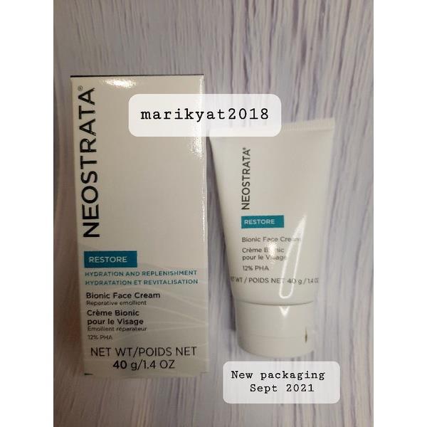 The new 2022 NEOSTRATA Restore Bionic Face cream 40gm | Lazada PH