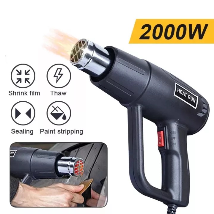 Heavy Duty Heat Gun 220V 2000W Hot Air Blower Gun for Plastic Hot Air ...