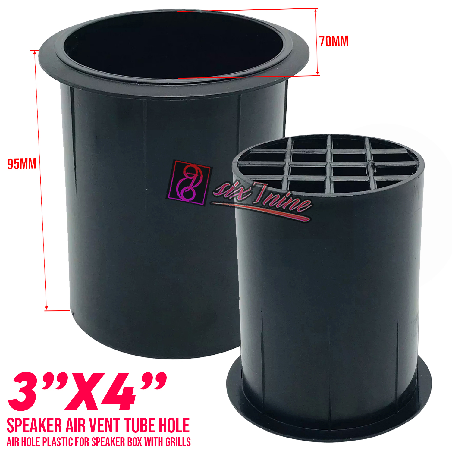 3 X 4 Inches Speaker Air Vent Tube Hole Air Hole Plastic For Speaker ...