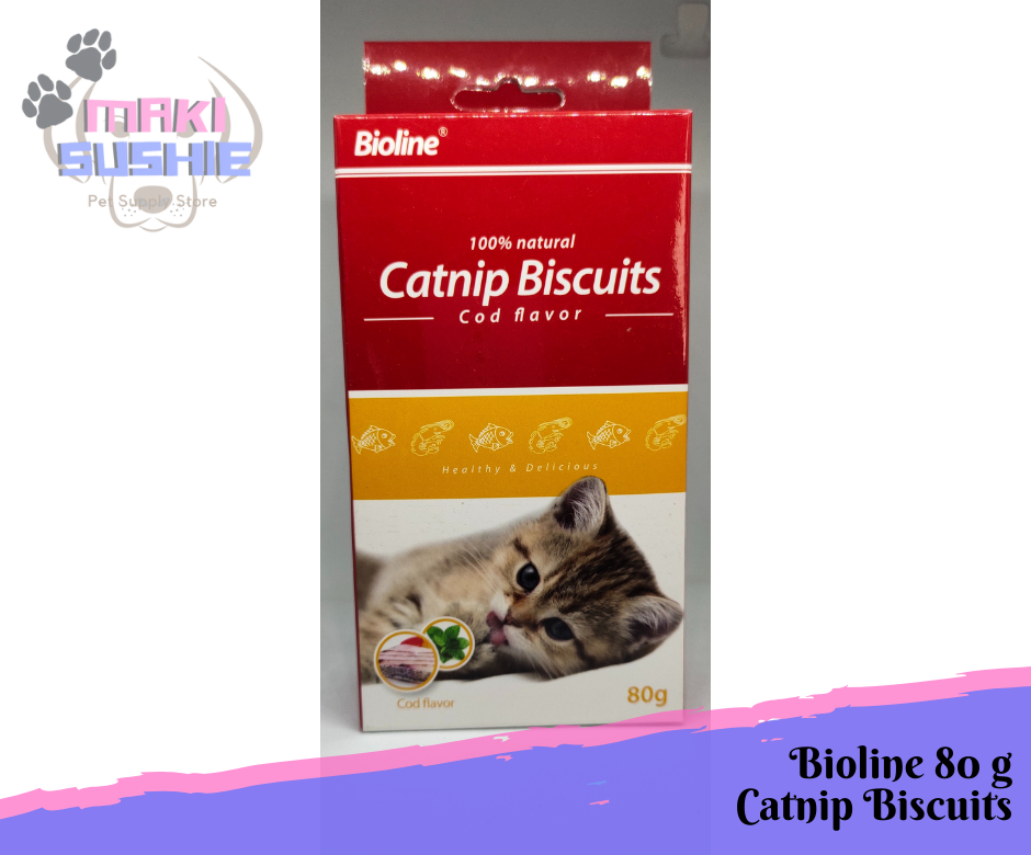 Bioline 80g Catnip Biscuits in Cod Flavor | Lazada PH