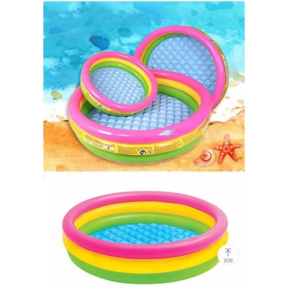 COD 147cm Intex 3-ring Inflatable OutdoorSwimming Pool | Lazada PH