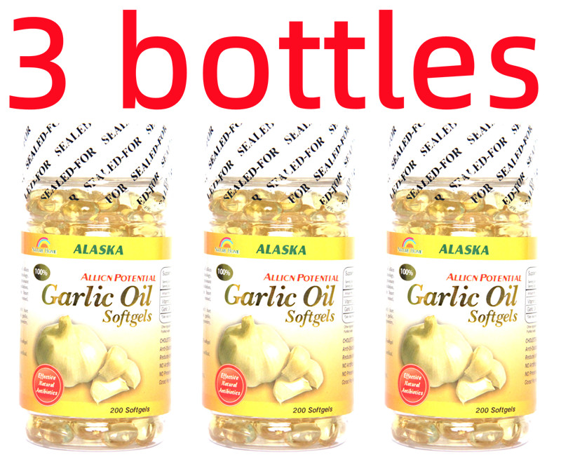 Alaska Garlic Oil 1500mg 200 Softgels (Authentic) 3 bottles | Lazada PH