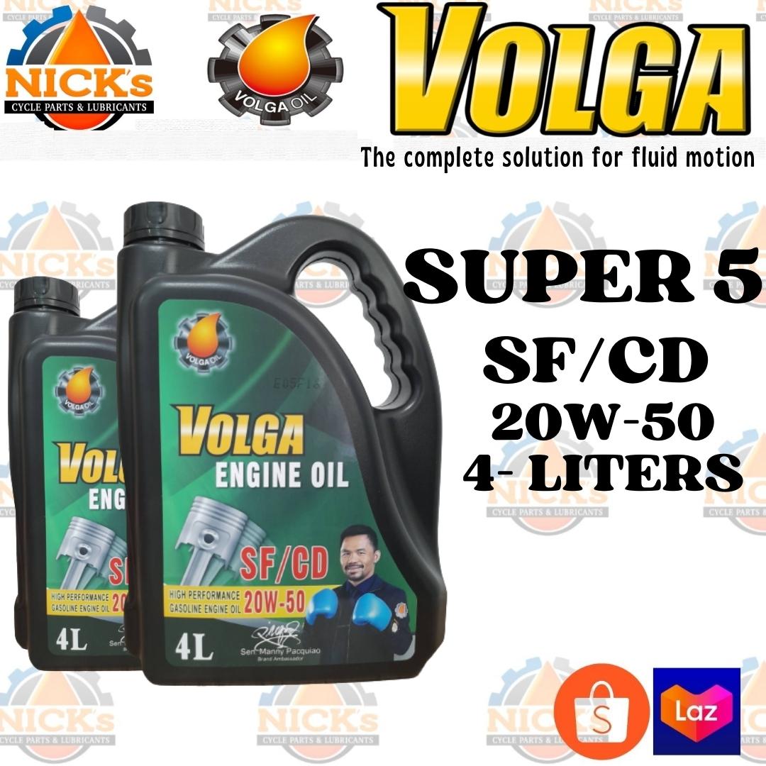 SUPER 5 SF/CD 20W50 4 Liters /VOLGA GASOLINE ENGINE OIL 4 Liters ...