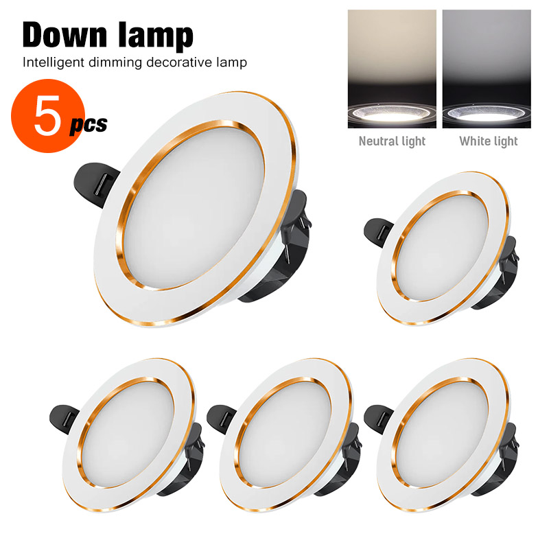 10pcs LED Ceiling Light Recessed Downlight 220V Pin Lights For Ceiling ...