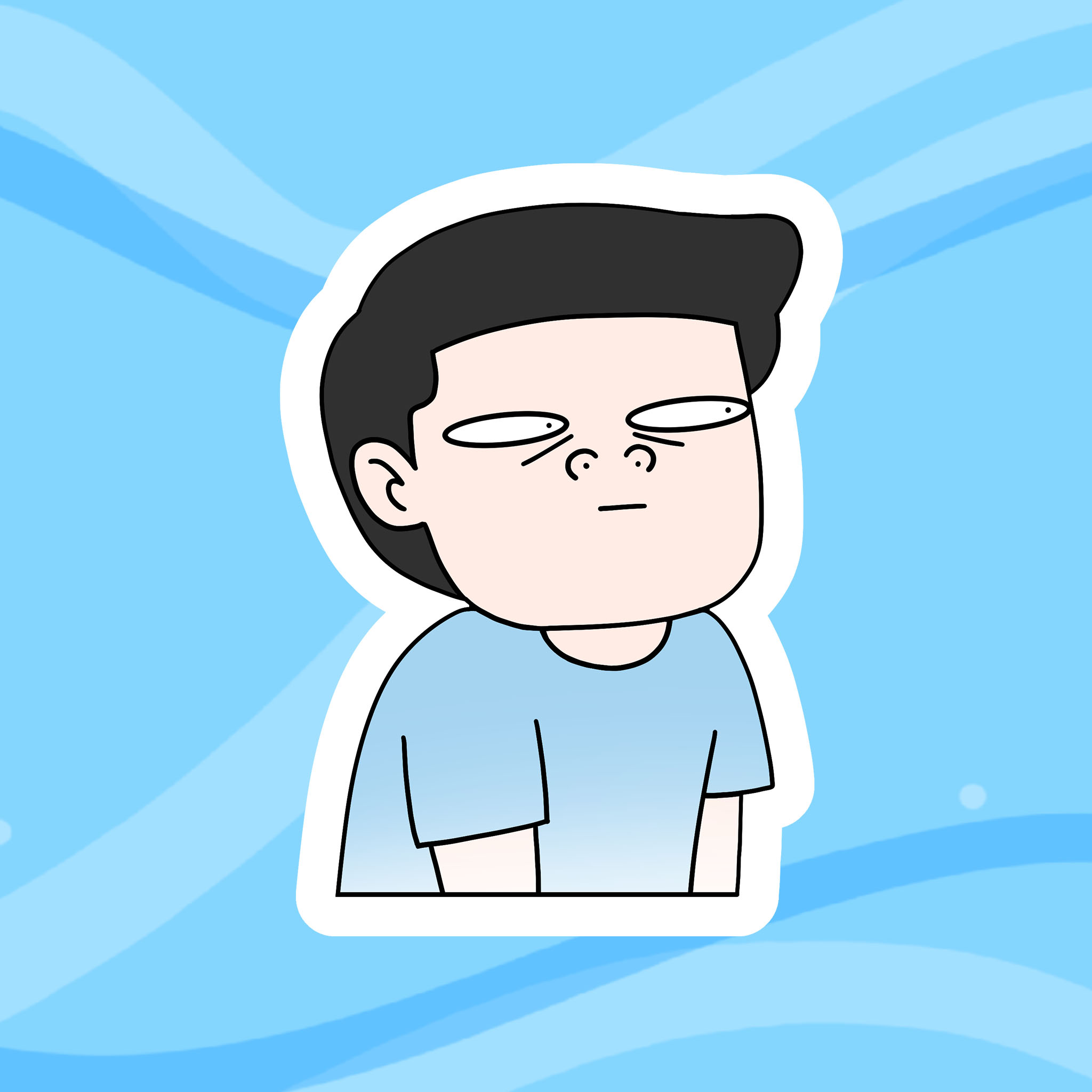 SSKAIT Oliver Waterproof funny multoserye mood die cut sticker - Laki ...