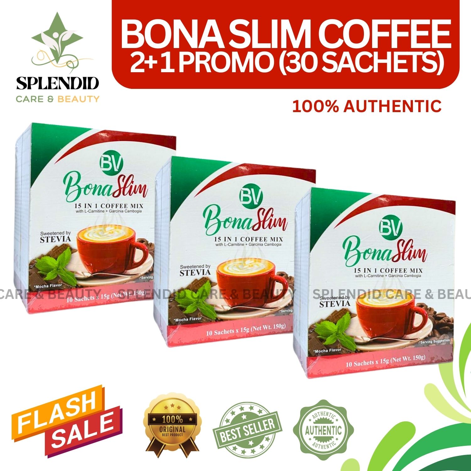 Bona SLIM 15 in 1 coffee Mix (BUY 2 TAKE 1) (3 BOXES ) (30 Sachets) | Lazada PH