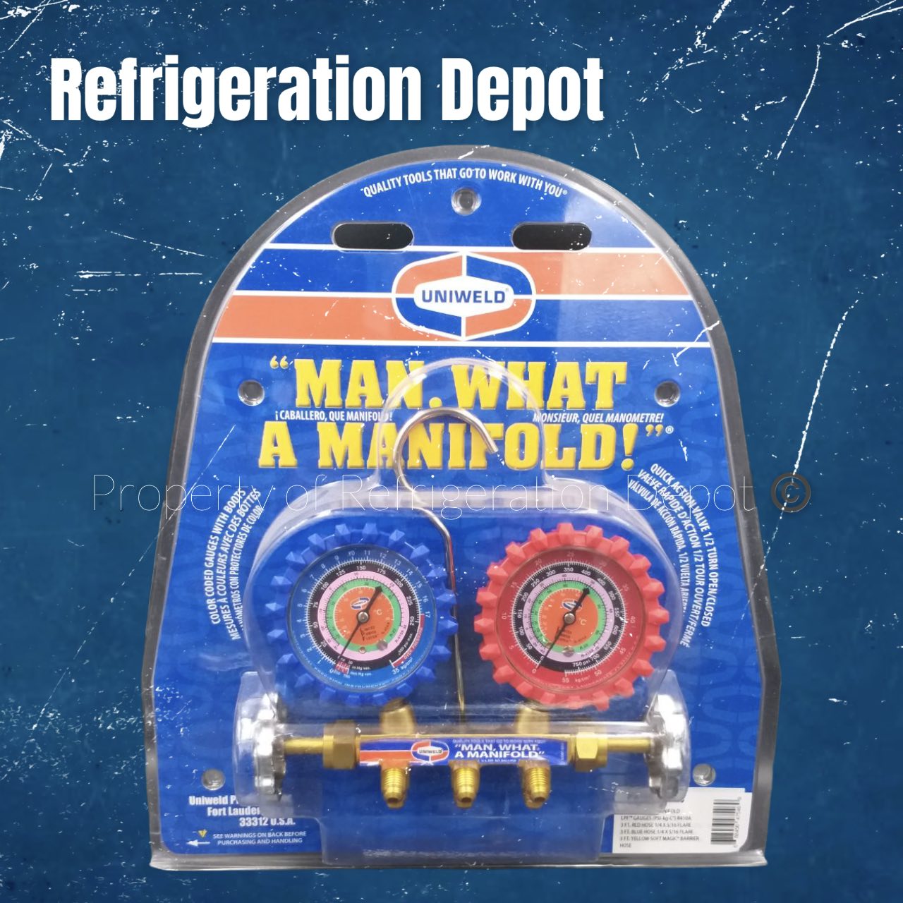 UNIWELD Manifold Gauge (R22/ R134a/R410A) | Lazada PH