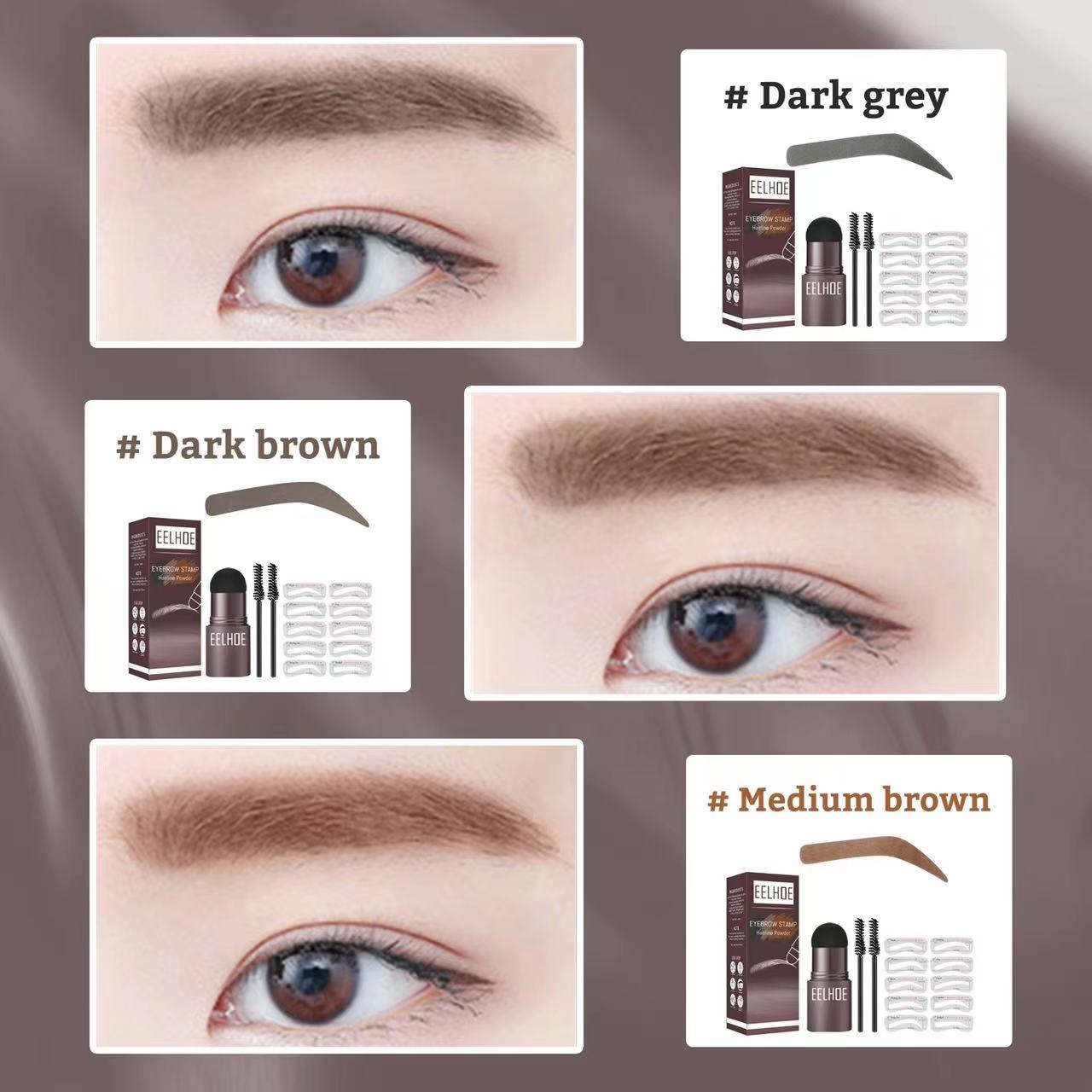Eyebrow stamp hairline Eyebrow powder / Eyebrow Make up instant perfect ...