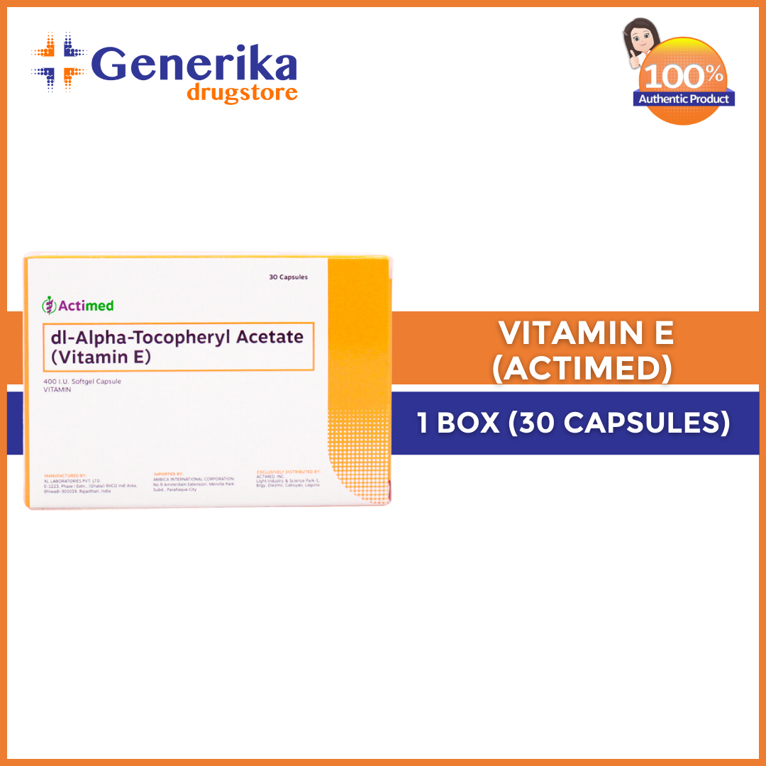 Actimed - Vitamin E Softgel Capsule 400IU | Lazada PH