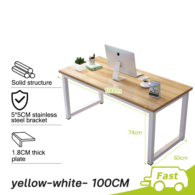 Computer desk thick desk durable desktop thickened steel frame ...
