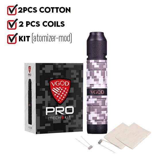 VGOD PRO Mech 2 Hybrid Kit Mechanical VAPE CAMO SERIES INCLUDE: COTTON ...