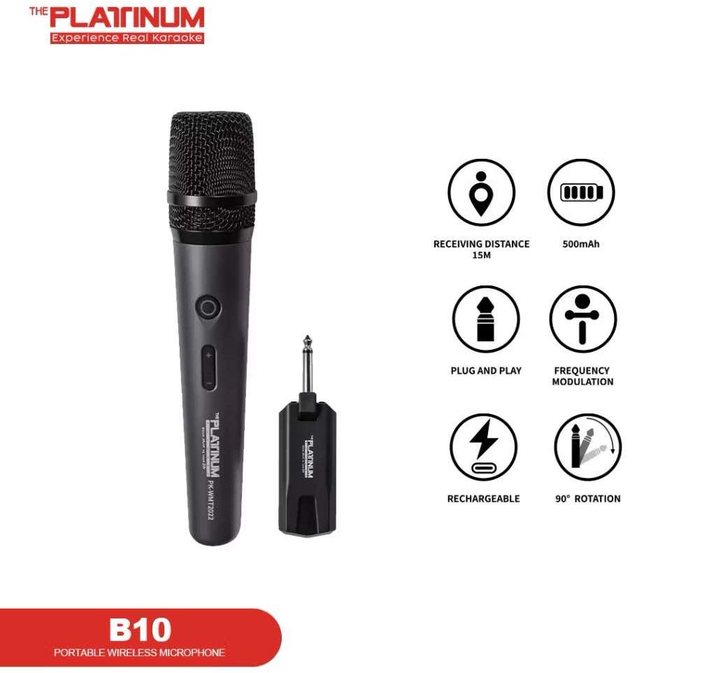 Platinum B10 Portable Single Wireless Microphone | Lazada PH