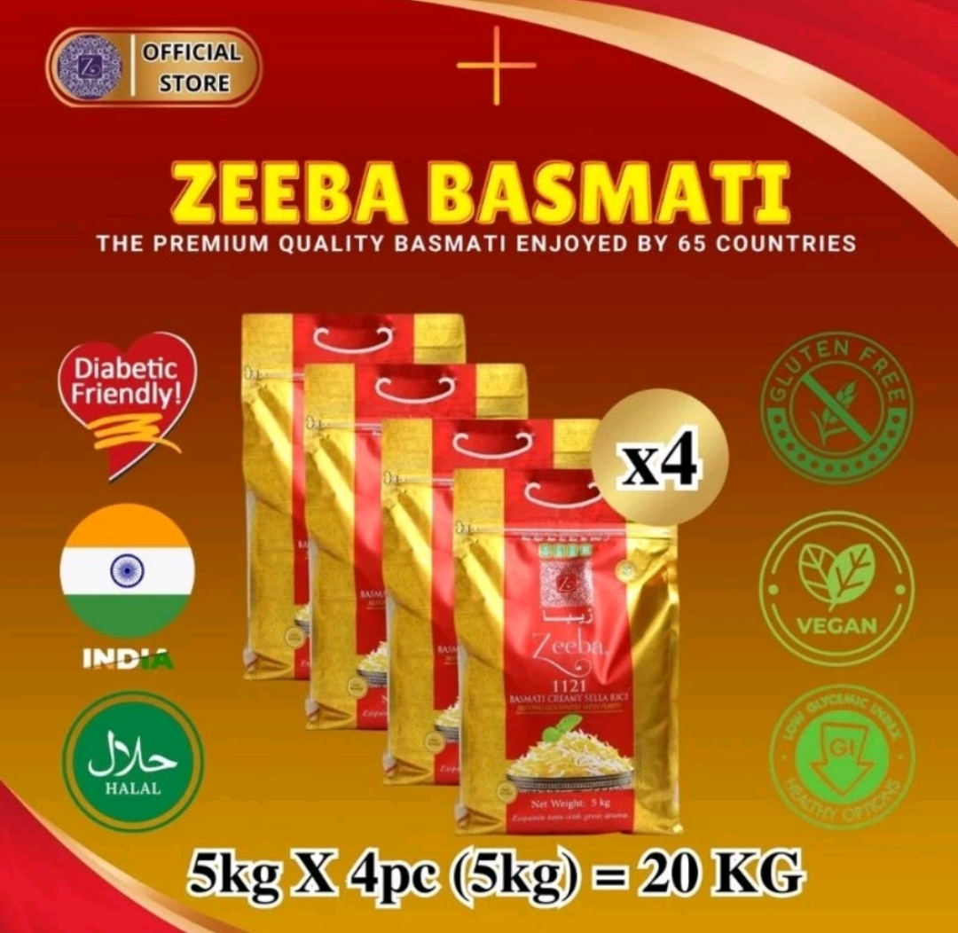 ZEEBA BASMATI RICE 20KGS | Lazada PH