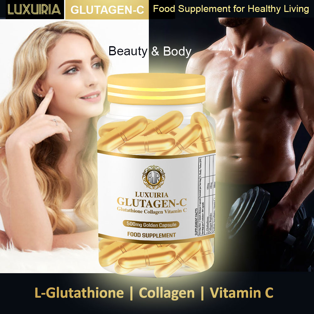 LUXUIRIA Glutagen-C for Beauty, Body & Immunity with L-Glutathione ...