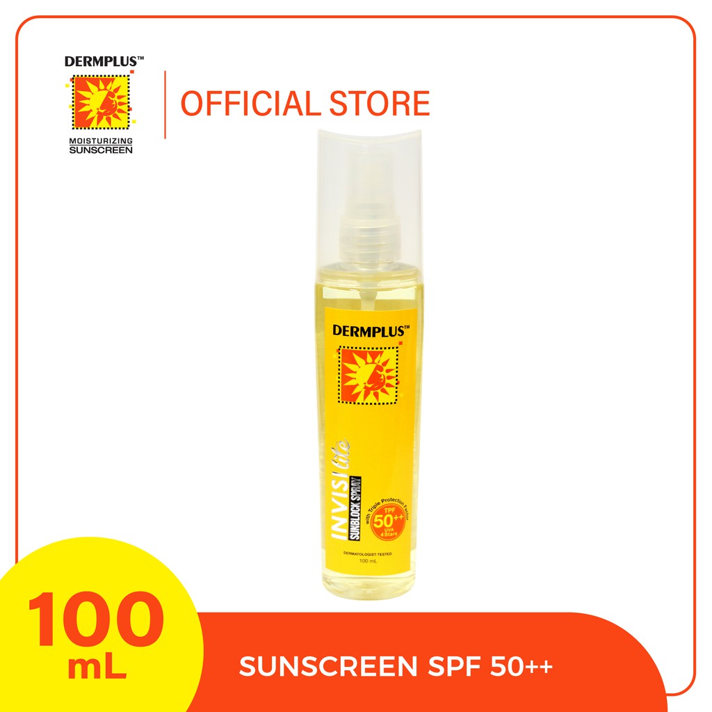 Dermplus Invisilite Sunscreen Spray SPF50++♟ | Lazada PH
