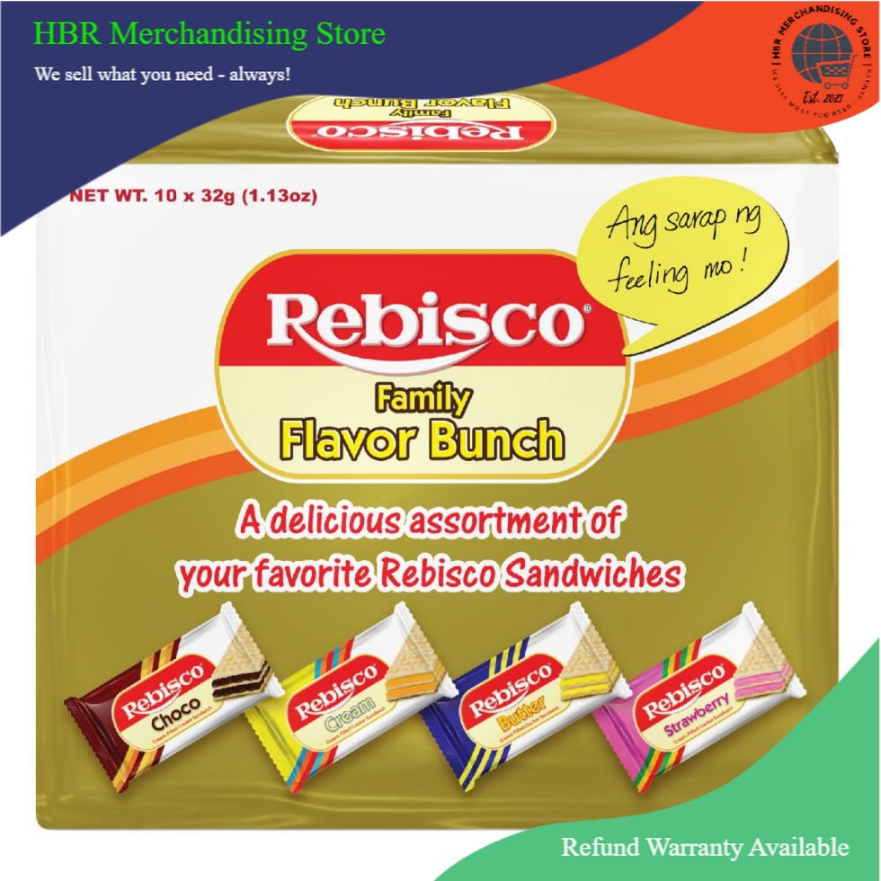 Rebisco Sandwich Flavor Bunch (Assorted) 32Gx10S | Lazada PH